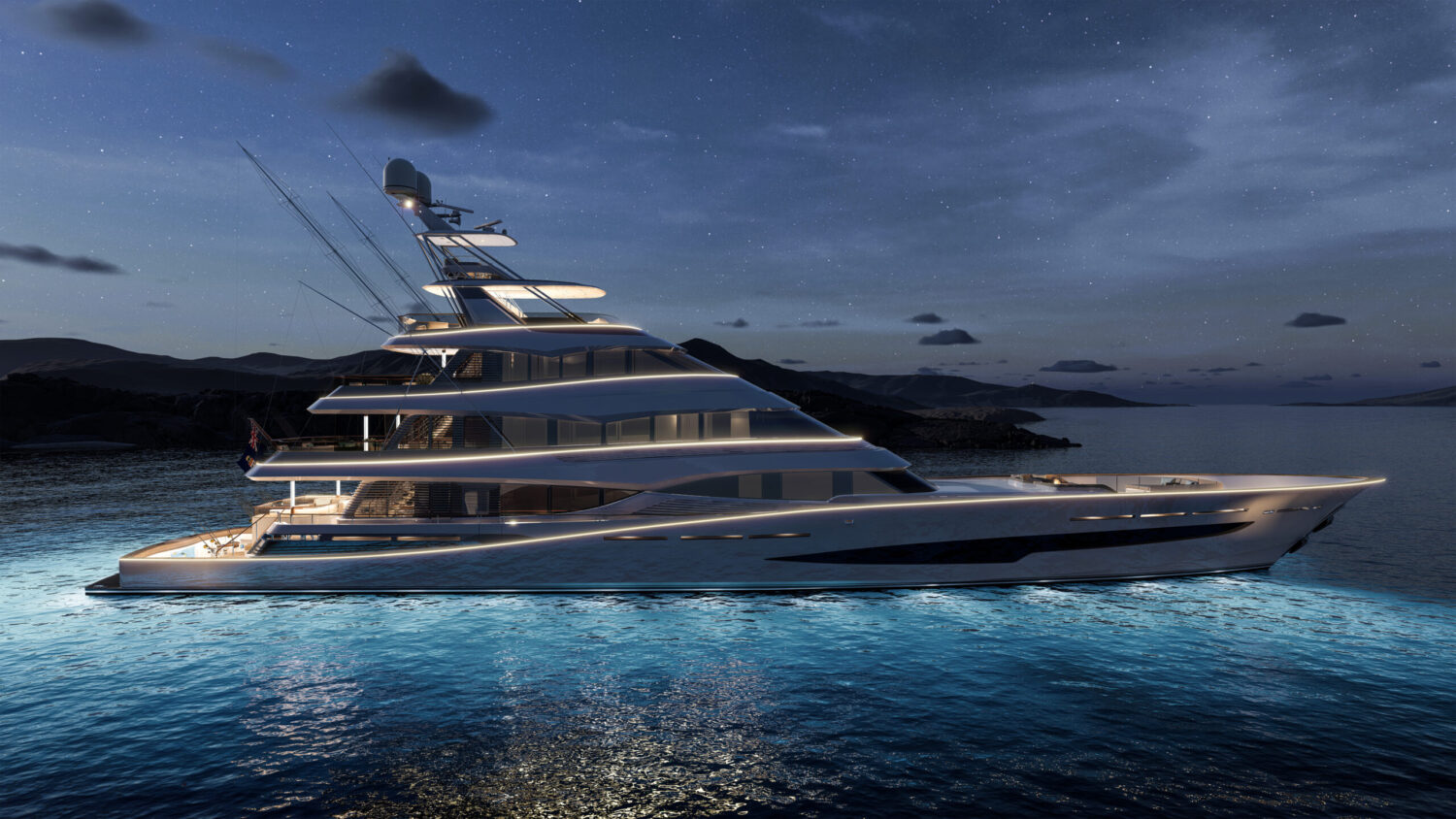 Main structure installed on world's largest sportfish superyacht ...